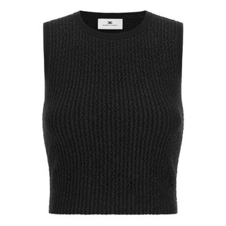 Elisabetta Franchi Damen, Oberteile, Schwarzk, SGr&ouml;&szlig;e
