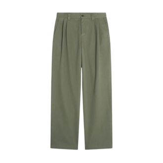 Maison Kitsuné Homme, Pantalons, Vert, Taille: 3XS Wide Pantalons