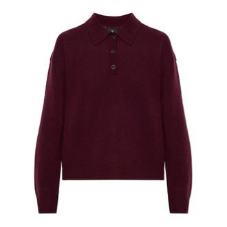 Anine Bing Lee Polo Pullover - - Knitwear - Damen - Rot - XS