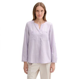 Tom Tailor Damen 1043221 Bluse, 36621 - Lilac Lurex Stripe, 40 EU