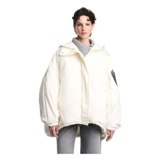 Emporio Armani Doudoune Premium Shield &agrave; Capuche - Femme - Vestes - Blanc - Taille: 38 FR