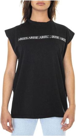 Aries Femme, Tops, Noir, Taille: 40 FR Canotta