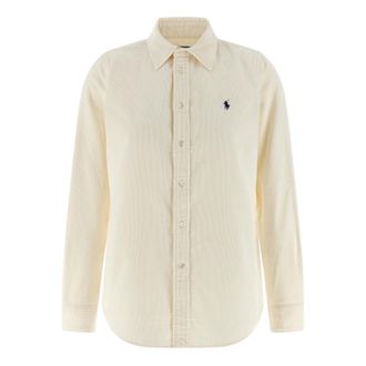 Polo Ralph Lauren Stretch Slim Fit Baumwoll-Cordhemd - - Blouses & Shirts - Damen - Beige - M