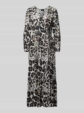 Monari Maxikleid aus Viskose mit Volantsaum