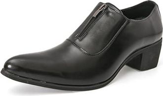 Minitoo Mocassins décontractés en dentelle pour homme, Y2723 Noir, 44 EU