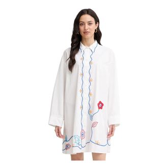 Forte_Forte Femme, Robes, Blanc, Taille: 40 FR Mini Robe Chemise