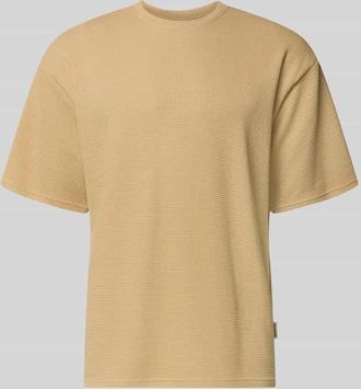 Redefined Rebel T-Shirt mit Strukturmuster und Rundhalsausschnitt Modell PETER