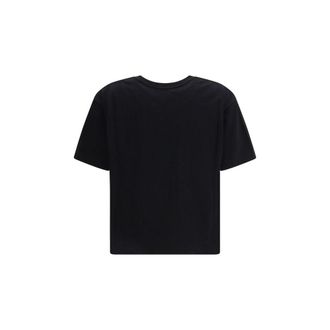 Alexander McQueen Womens Black Cotton T-Shirt