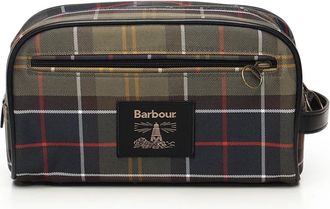 Barbour Trousse de toilette Tartan verte - Homme - Sacs - Vert - Taille: ONE Size