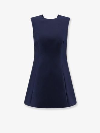 Balenciaga A-line merino wool and silk blend short dress - BALENCIAGA - gender_Woman