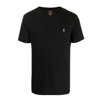 Polo Ralph Lauren Besticktes Kurzarm-T-Shirt mit Rundhalsausschnitt - - Tops - Herren - Schwarzk - S