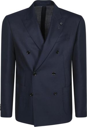 Lardini Homme, Costumes, Bleu, Taille: 2XL Roma Double-Breasted Jacket