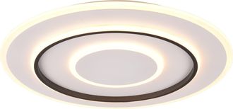 Reality LED Deckenleuchte Jora R64303931, Metall Wei&szlig; matt, Kunststoff, inkl. 55 Watt LED, Fernbedienung