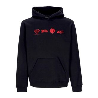 Iuter Schwarzer Zeitloser Hoodie mit K&auml;ngurutasche - - Sweatshirts & Hoodies - Herren - Schwarzk - XL