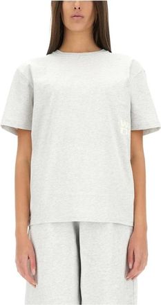 Alexander Wang Femme, Tops, Gris, Taille: 42 FR Logo T-Shirt