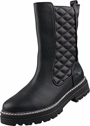 Mustang Jeans Femme 1404-603 Bottines à Lacets, Noir, 39 EU