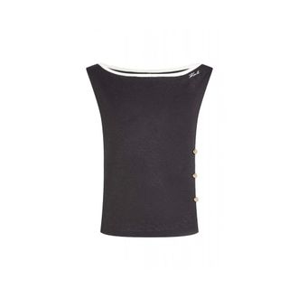 Karl Lagerfeld Damen, Oberteile, Schwarzk, LGr&ouml;&szlig;e