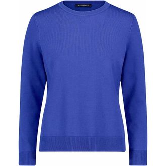 Betty Barclay Klassischer Rundhals-Strickpullover - - Knitwear - Damen - Blau - 3XL