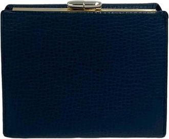 Dior unisex, Pre-owned, Bleu, Taille: ONE Size Portefeuille en cuir pr&eacute;-appartenant