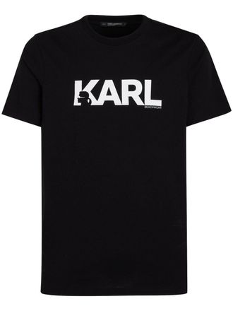 Karl Lagerfeld t-shirt &agrave; logo imprim&eacute; - Noir