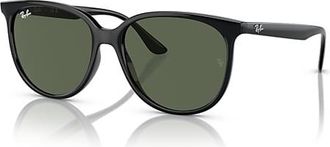 Ray-Ban Rb4378 Sonnenbrillen Schwarz Fassung Grün Glas 54-16