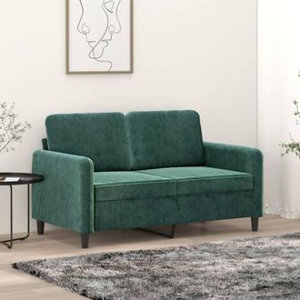 vidaXL 2-Sitzer-Sofa Dunkelgrün 120 cm Samt - Vidaxl