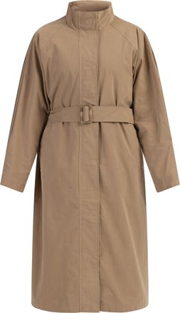 Dreimaster Dreimaster leichter baumwollmantel Damen dunkelbeige