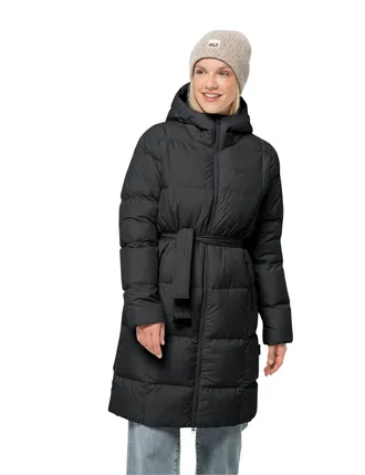 Jack Wolfskin Damen Frozen Lake Coat W Mantel, Schwarz, S EU