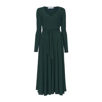 Proenza Schouler Maxi Wickelkleid - - Dresses - Damen - Gr&uuml;n - M