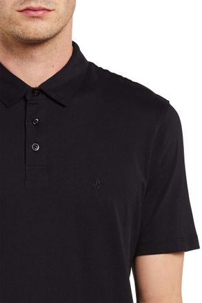 Volcom Herren Wowzer Modern Fit Kurzarm Poloshirt Polohemd, Schwarz, XX-Large