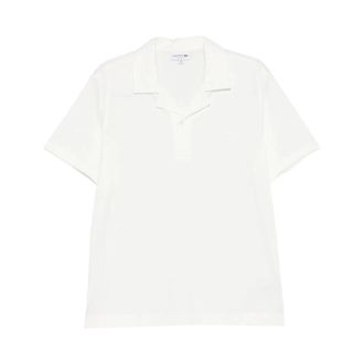 Lacoste Homme, Tops, Blanc, Taille: 2XL Polo Brod&eacute; Paris Col Ouvert