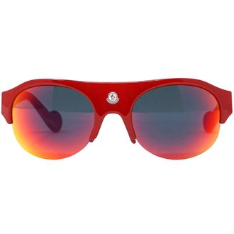 Moncler ML0050 68C Rote Sonnenbrille
