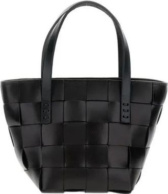 Dragon Diffusion Shopper & Totes - Mini Japan Bag With Hand-Woven Leather Weave - Gr. unisize - in Schwarz - f&uuml;r Damen