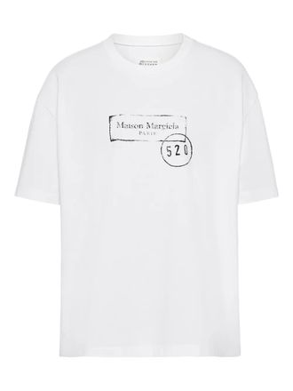 Maison Margiela t-shirt à logo imprimé - Blanc