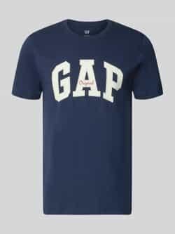 GAP T-Shirt mit Logo und Rundhalsausschnitt