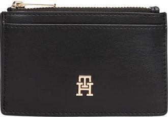 Tommy Hilfiger Th Icon Long CC Holder Aw0aw17735, Porte-Cartes Femme, Black (Black), Taille Unique