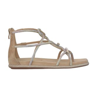 Alma En Pena Alma EN Pena, Femme, Chaussures, Beige, Taille: 39 EU Sandale Plate Scintillante