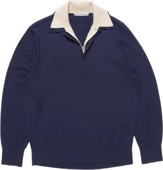 Acne Studios Polo superpos&eacute; en soie