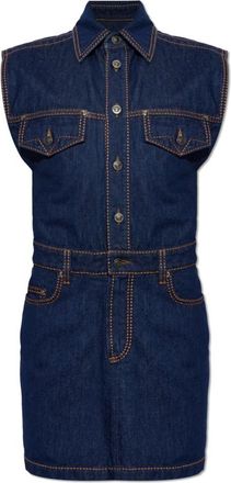 Versace Denim Mini Kleid - - Dresses - Damen - Blau - L