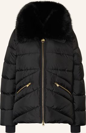 Barbour Steppjacke Cyrus Mit Kunstfell schwarz