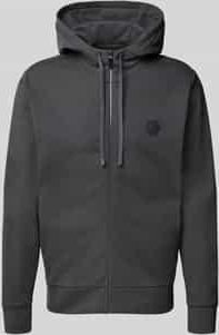 HUGO BOSS Regular Fit Sweatjacke aus Baumwoll-Mix
