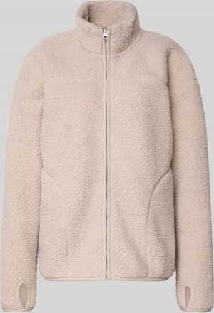 Pieces Relaxed Fit Teddyjacke mit Stehkragen Modell SAIDA