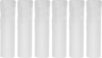 DOITOOL 6 St&uuml;ck E14 Kerzenhalterh&uuml;lsen f&uuml;r Kronleuchter Langlebige Tropfen Manschetten aus Metall 10 X 27 X 25cm Zubeh&ouml;r f&uuml;r Selbstgemacht Beleuchtungsdekorat