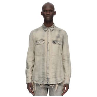 Rick Owens Denim Outershirt 6755 - - Shirts - Herren - Blau - M