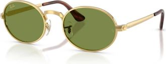 Ray-Ban unisex, Accessoires, Jaune, Taille: 54 MM Lunettes de soleil rectangulaires
