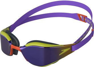 Speedo Unisex Fastskin Hyper Elite Mirror Schwimmbrille für Erwachsene, Lila/Grün