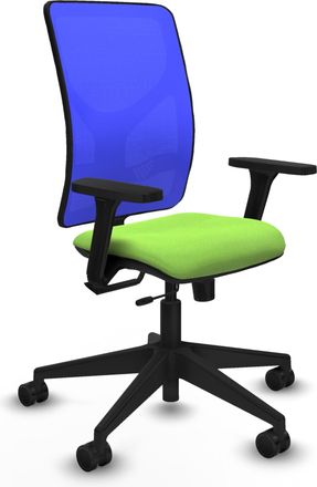 Piqueras y Crespo Idealer Stuhl f&uuml;r die Arbeit mit 3D-Armen, h&ouml;henverstellbare Lendenwirbelst&uuml;tze, ausgestattet mit Syncro/Traslack und Schneidschaum, mit Rollen von 65