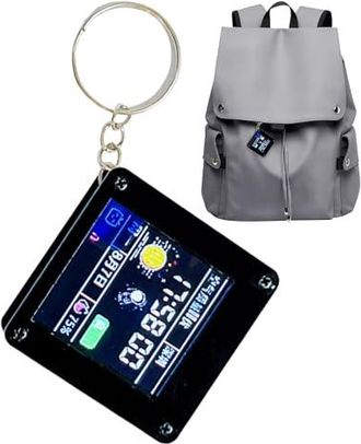 Generico &Eacute;l&eacute;ment d&eacute;coratif &eacute;lectronique avec &eacute;cran LCD | D&eacute;coration compacte pour la maison | Mini pi&egrave;ce daffichage LED pour sac &agrave; dos - Pour enfants, filles, 