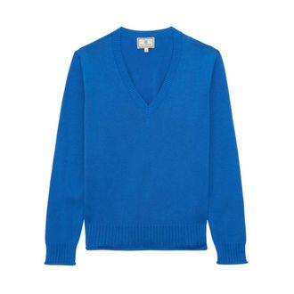 Ines De La Fressange Damen, Strickwaren, Blau, SGr&ouml;&szlig;e