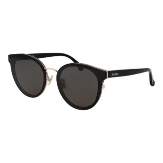 Max Mara MA-1064949 Acetate Panto Sunglasses - Black
